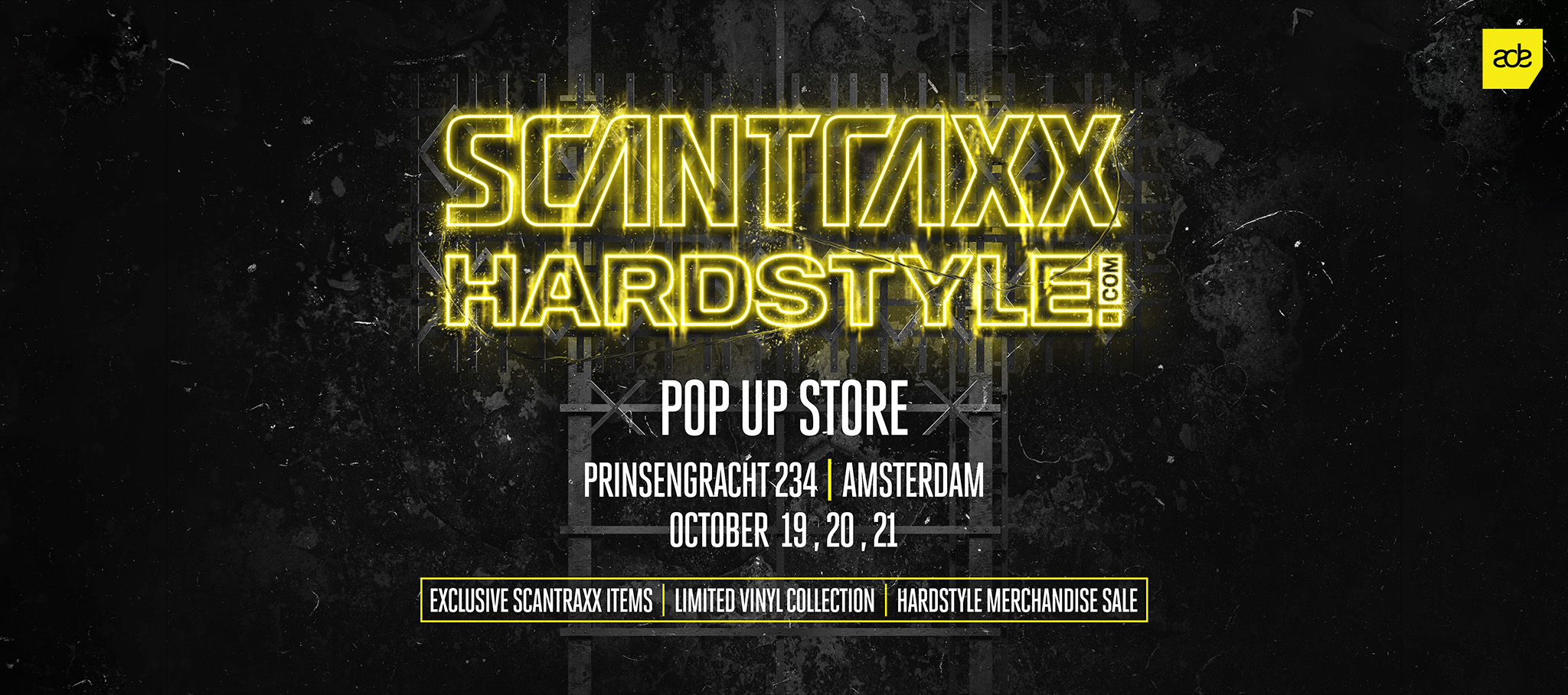 Scantraxx & Hardstyle.com pop-up store at ADE | SCANTRAXX